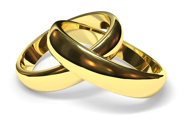 Connected wedding rings — Stock Photo © Geckly #2600265