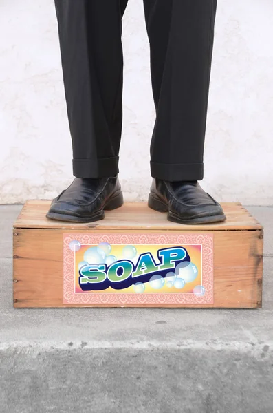 Soap box Stock Photos, Royalty Free Soap box Images | Depositphotos