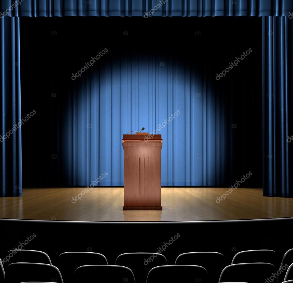 podio en el escenario — Foto de stock © jamesgroup #13472069