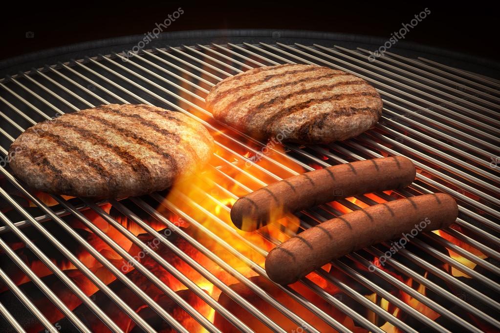 Flaming Grill — Stock Photo © jamesgroup #13482069