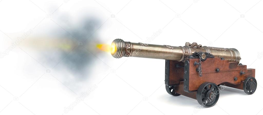 Canon firing — Stock Photo © jamesgroup #13482981