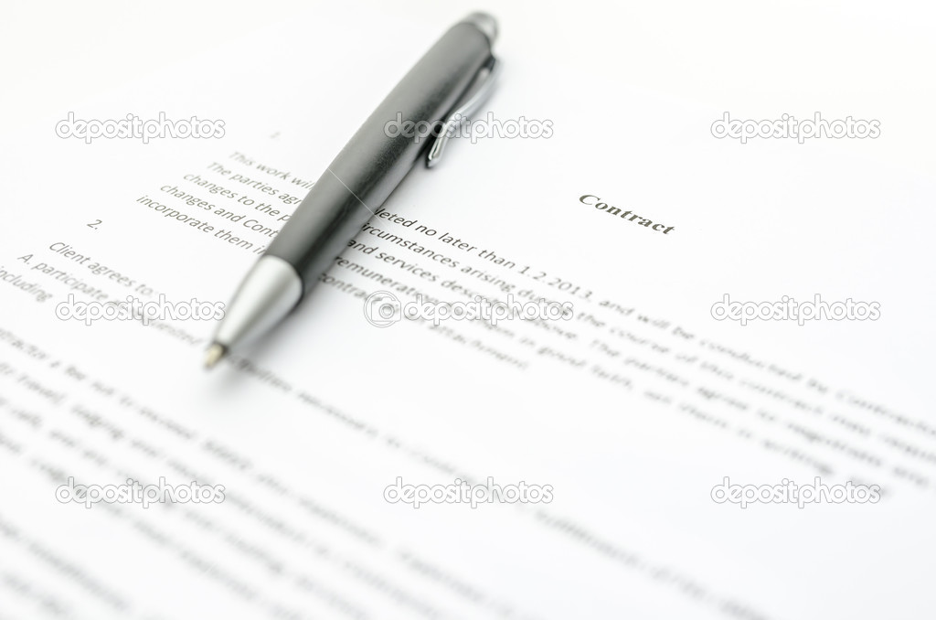 Contract Stock Photo by ©Gajus-Images 20506737