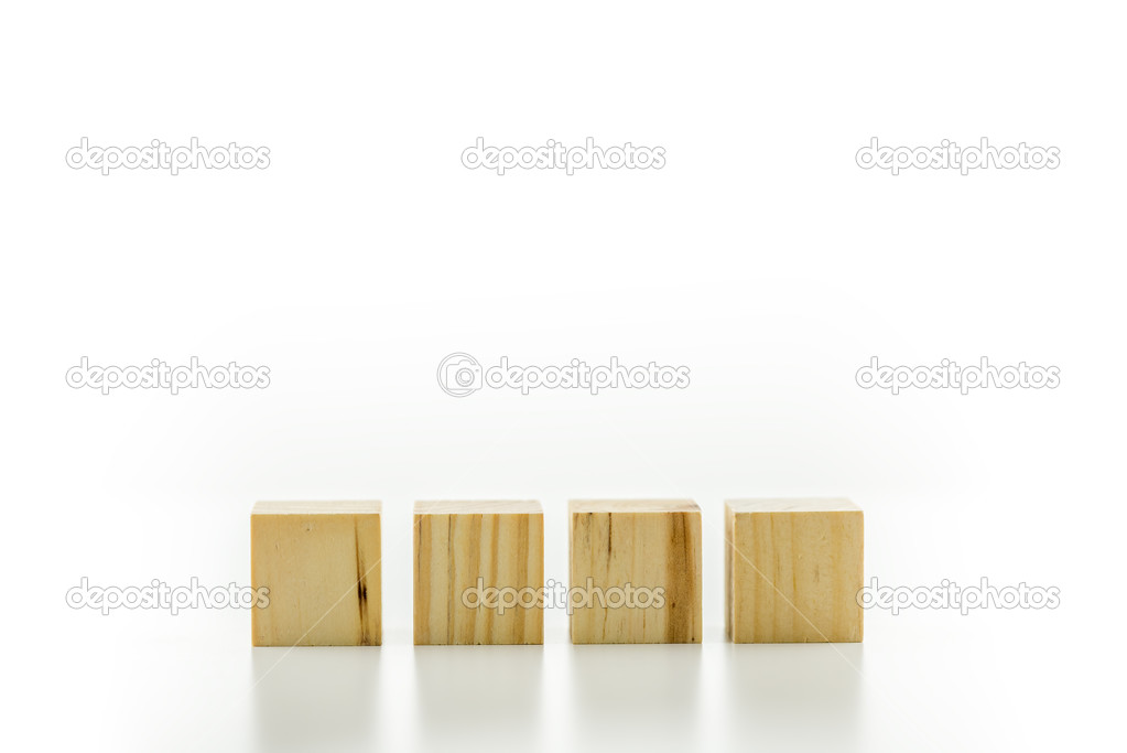 Plain Wooden Cubes