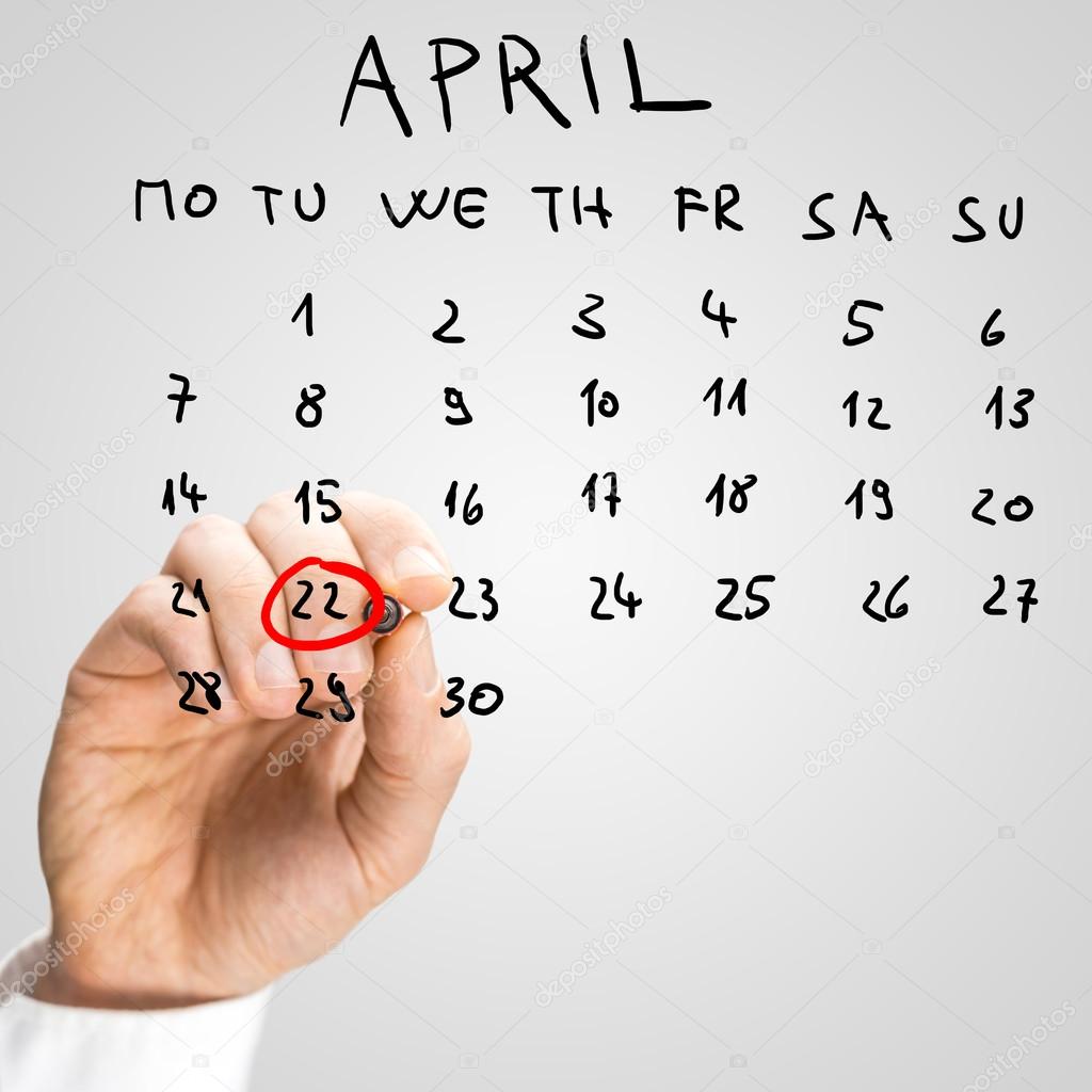 The date of April 22, International Earth Day Stock Photo by ©Gajus ...