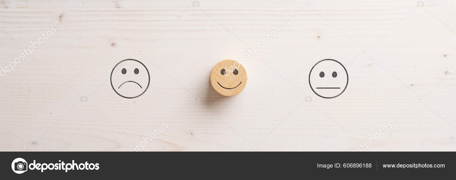 Happy Sad And Neutral Smiley Face