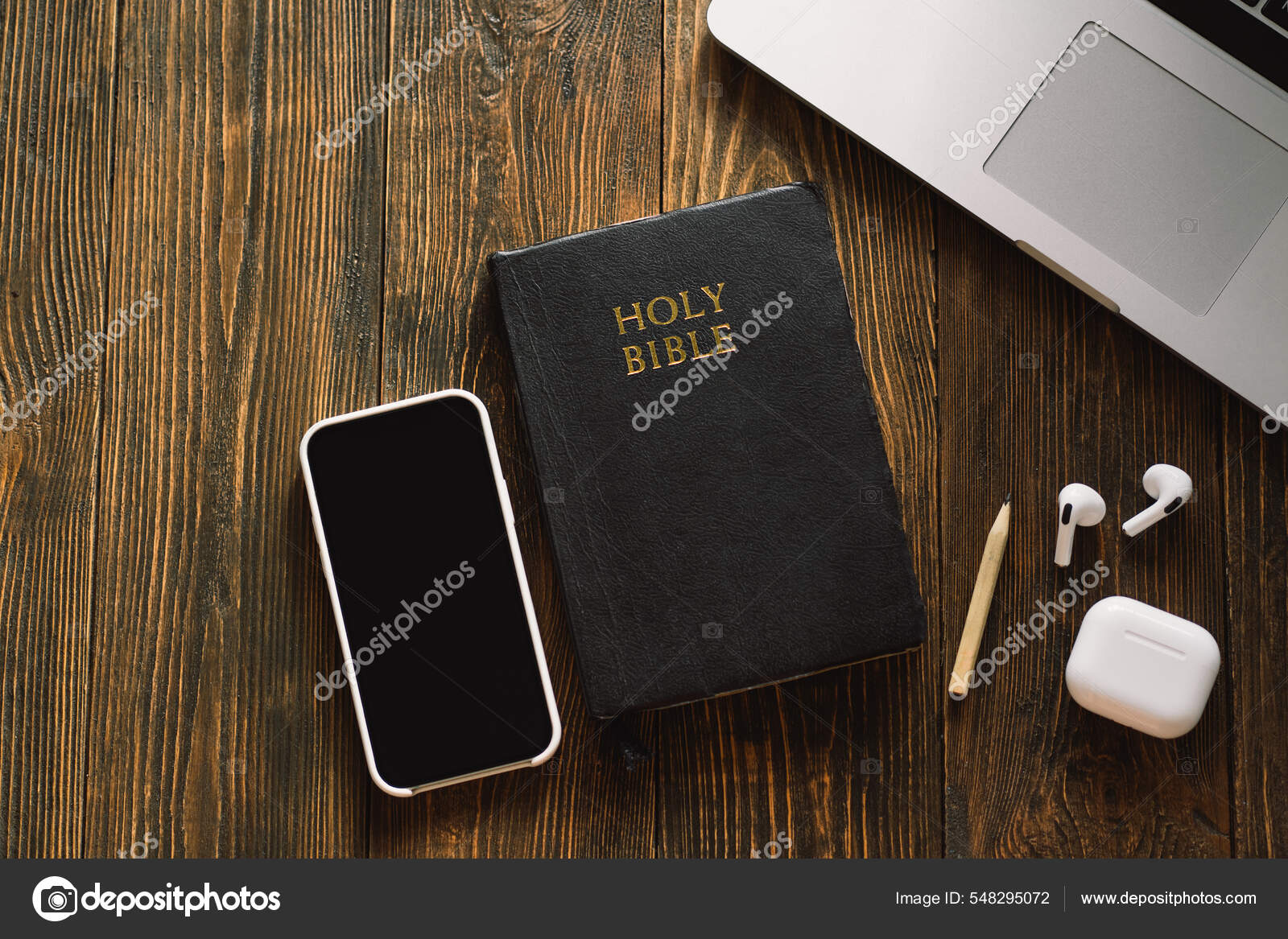 Church online Sunday new normal concept. Bible, cell phone and earbuds ... Church online Sunday new normal concept. Bible, cell phone and earbuds ...