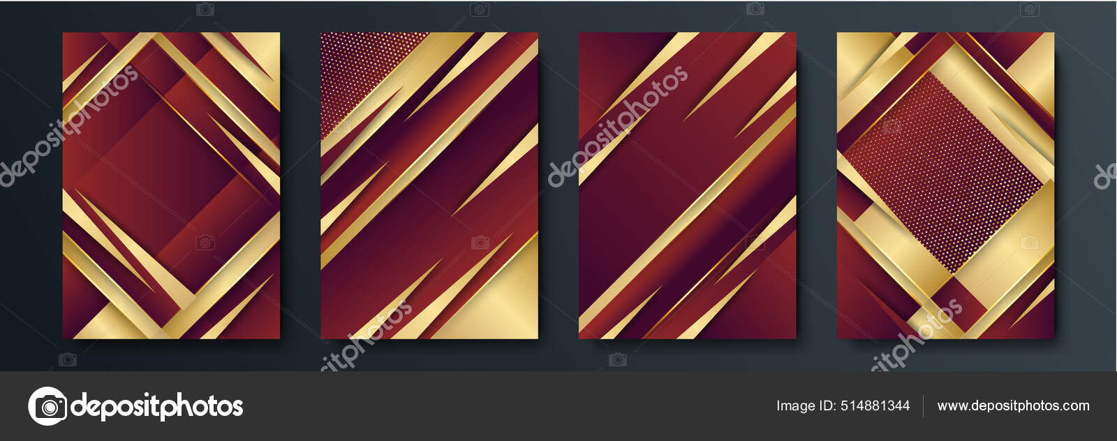Dark Red Gold Background Stock Vector Image by ©salmanalfa #514881344