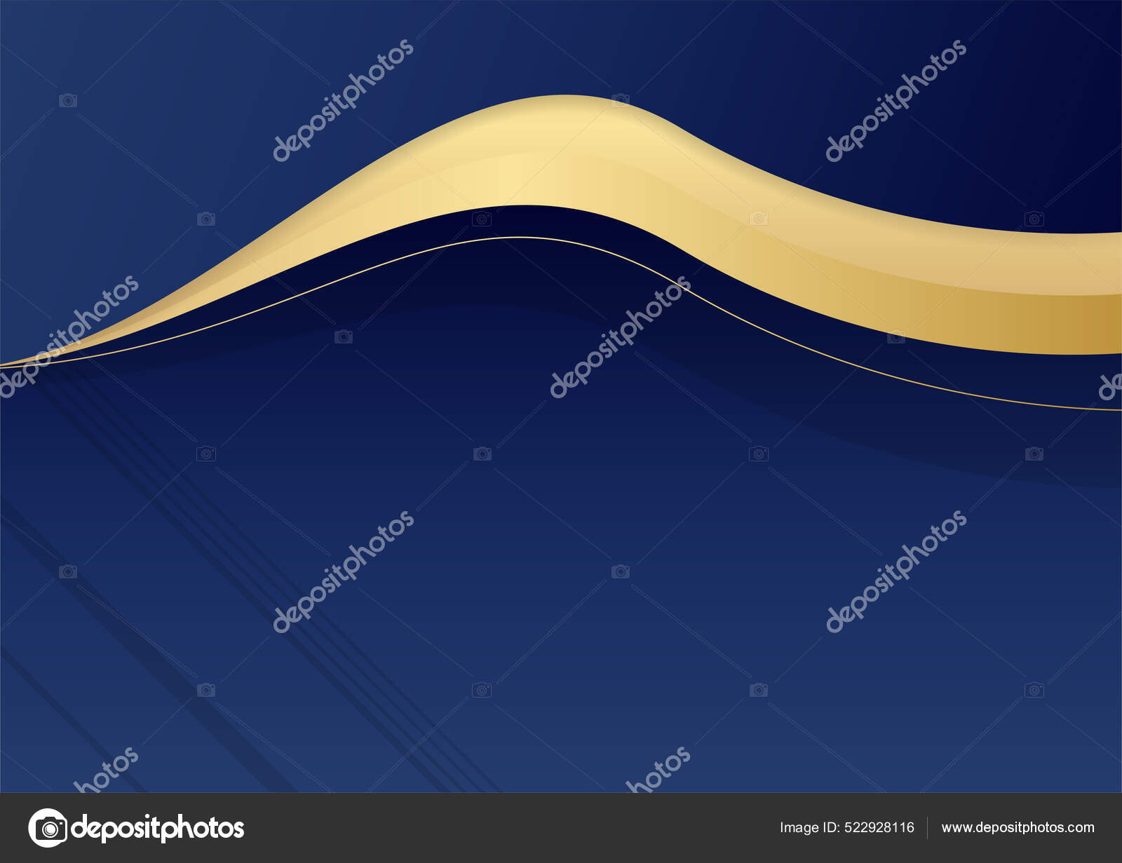 Abstract Gold Blue Geometrics Lines Background Abstract Template Dark Blue Stock Vector by ...
