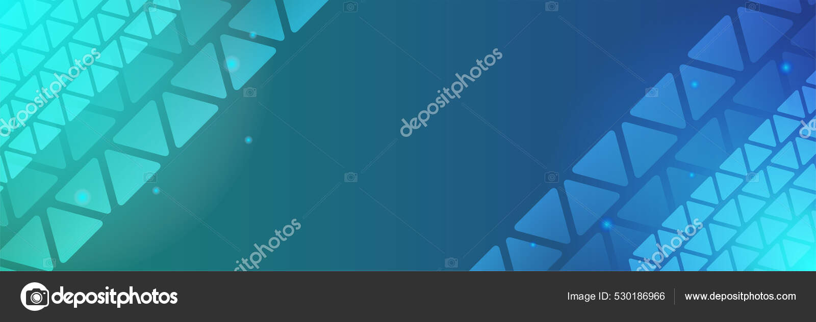 Banner De Fondo Abstracto Azul