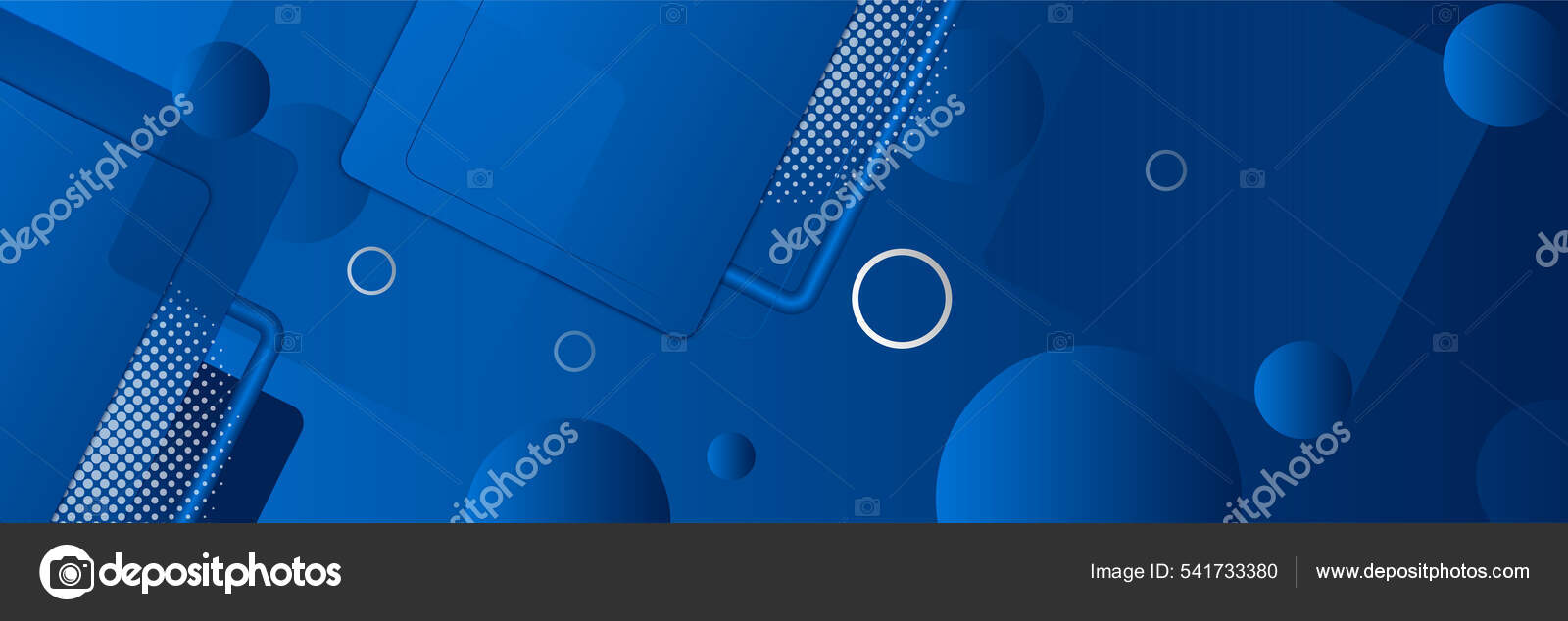 Fondo Banner Abstracto Azul Vector de stock #541733380 de ©salmanalfa
