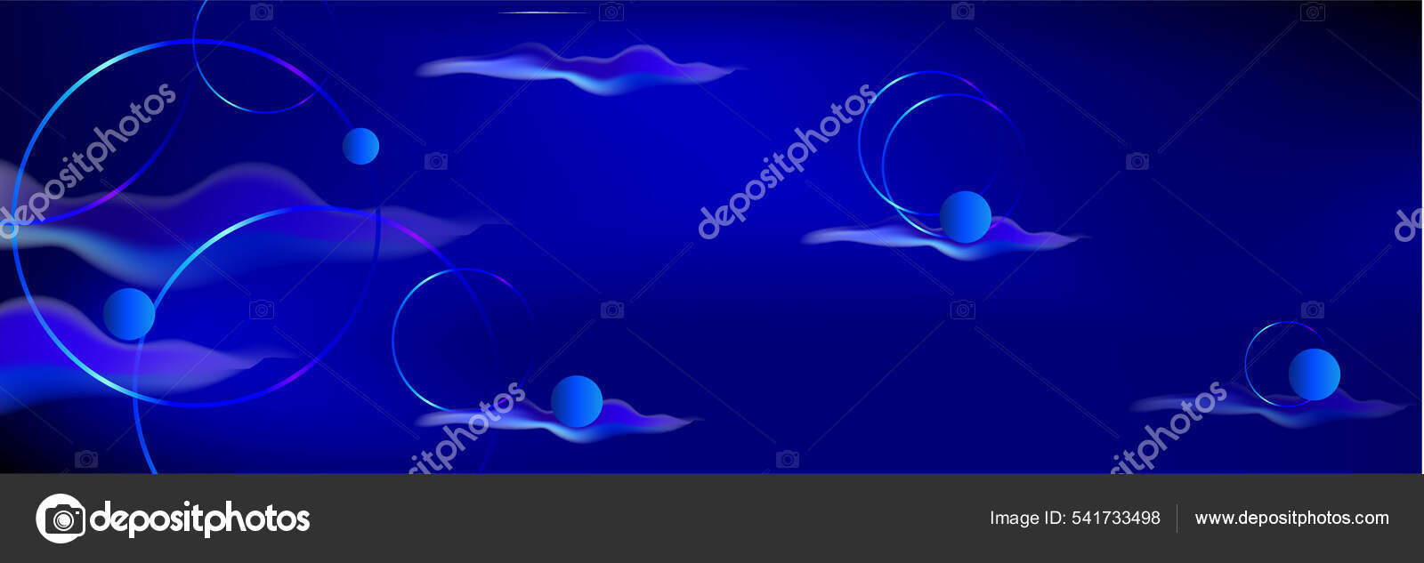 Blue Abstract Banner Background Stock Vector by ©salmanalfa 541733498