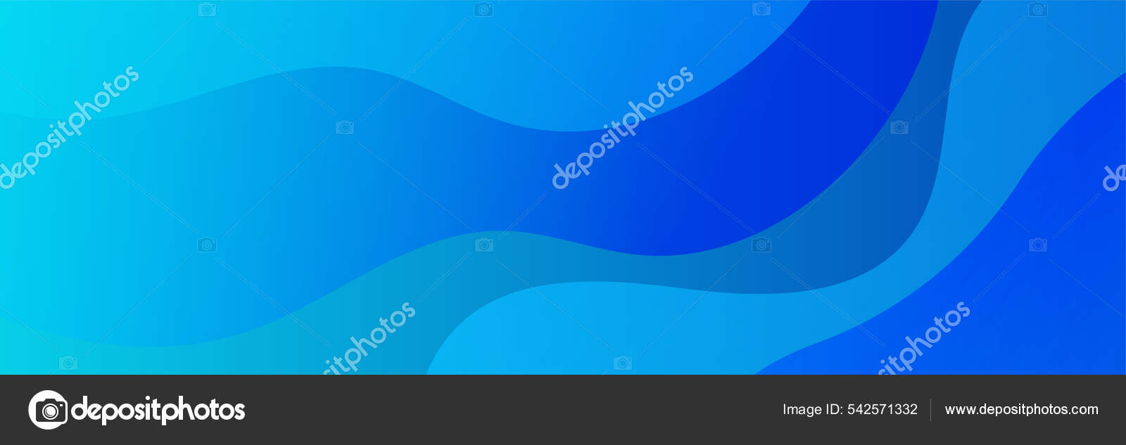 Latar Belakang Rancangan Panji Geometrik Abstrak Biru Gelombang Halus ...