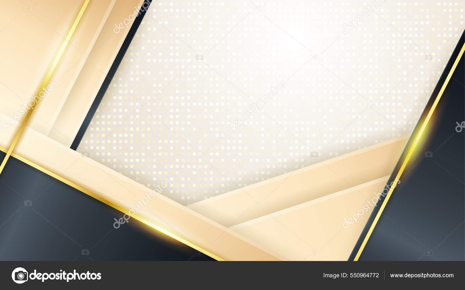 Black Shiny Gold Abstract Background Modern Luxury Concept Stock Vector ...