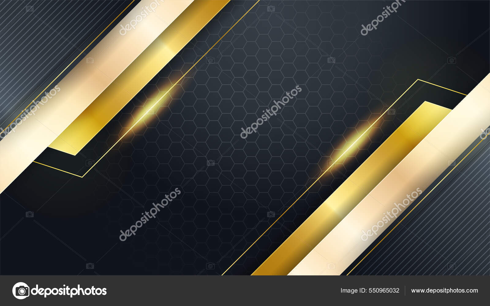 Black Shiny Gold Abstract Background Modern Luxury Concept Stock Vector ...