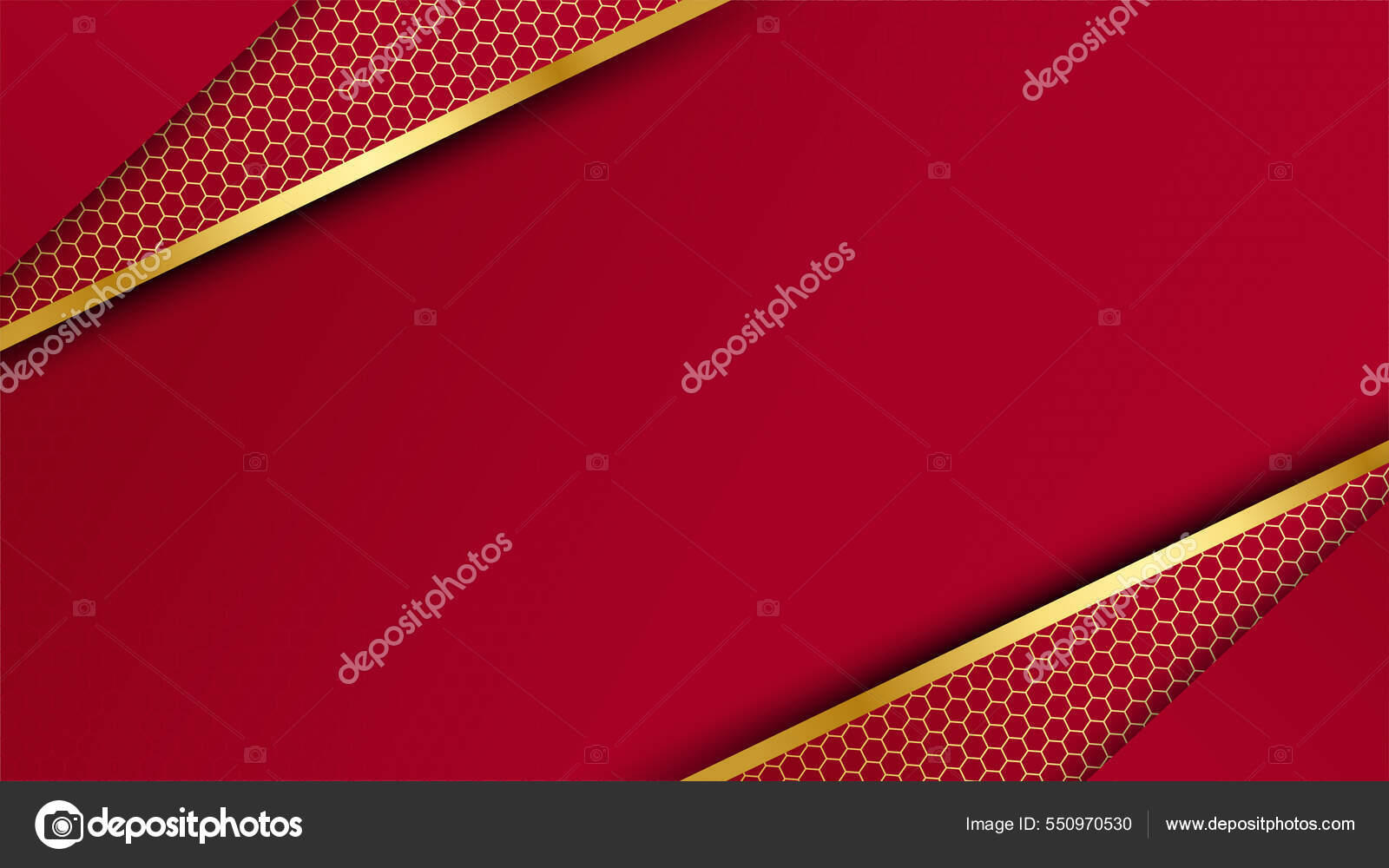 Elegan Merah Marun Dan Latar Belakang Emas Dengan Lapisan Tumpang ...