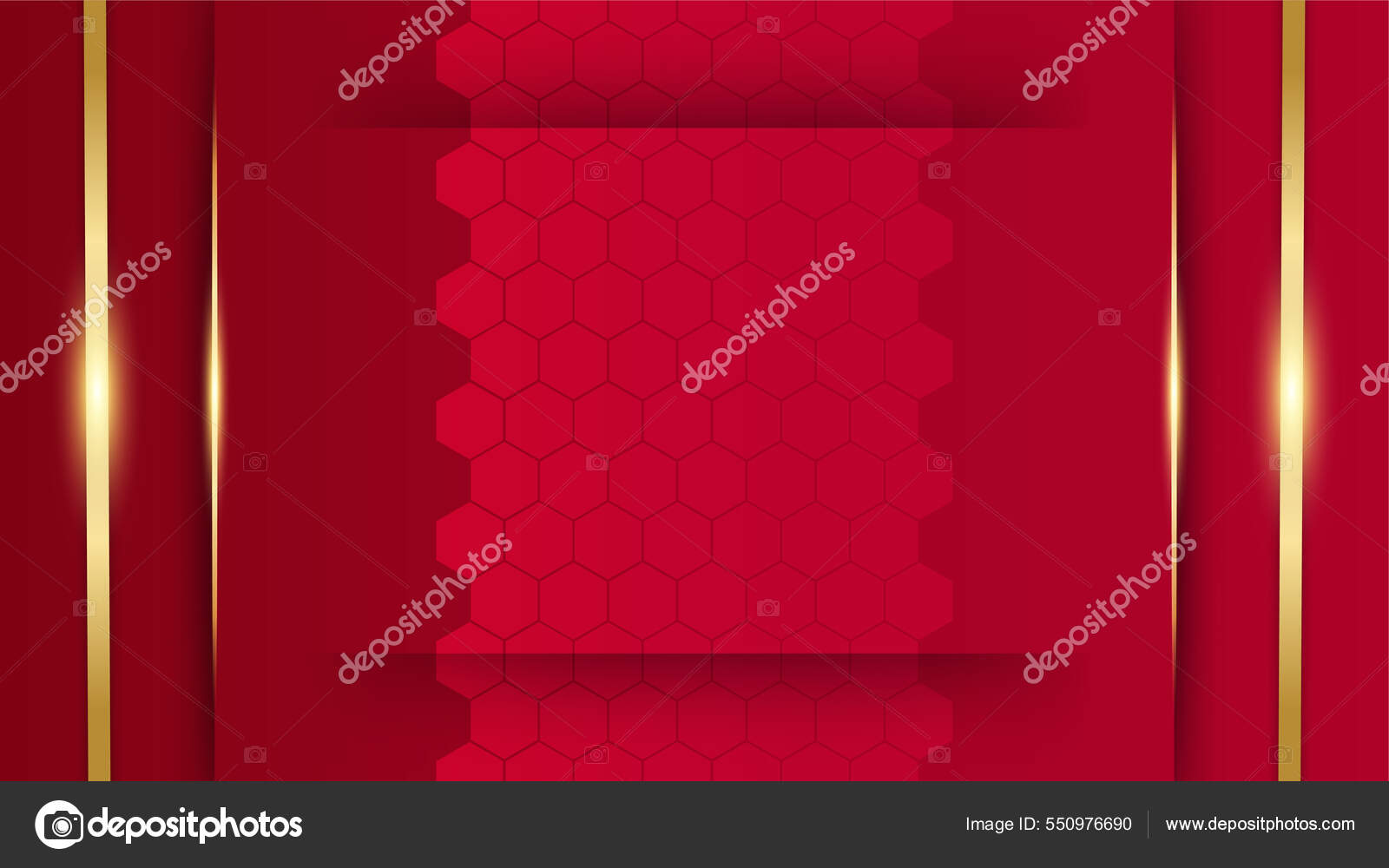 Abstract Red Gold Luxury Background Stock Vector by ©salmanalfa 550976690