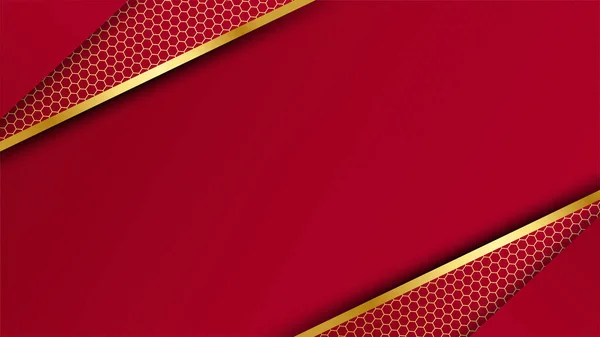 Elegan Merah Marun Dan Latar Belakang Emas Dengan Lapisan Tumpang ...