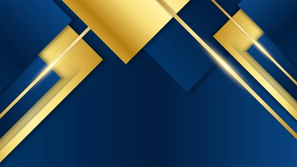 Abstract Blue Gold Presentation Background Design Vector de stock ...