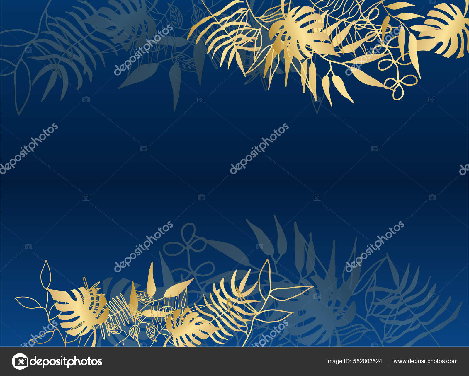 Modern Elegant Golden Blue Wedding Invitation Design Template Stock ... Modern Elegant Golden Blue Wedding Invitation Design Template Stock ...