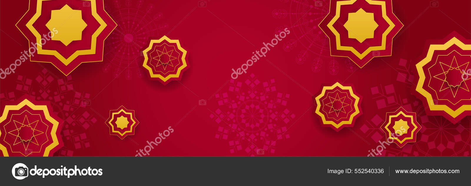 Luxury Ramadan Background Red Arabesque Pattern Arabic Islamic East ...