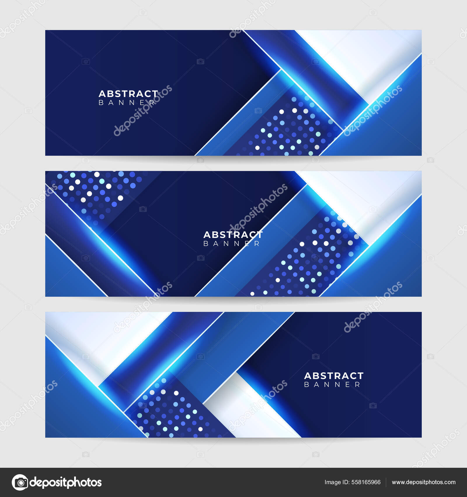 Corporate Business Blue Wide Banner Design Background Stock Vector by ...