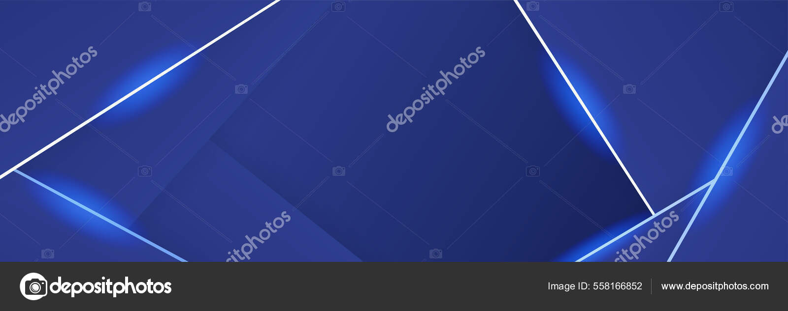 Corporate Business Blue Wide Banner Design Background Abstract Banner ...