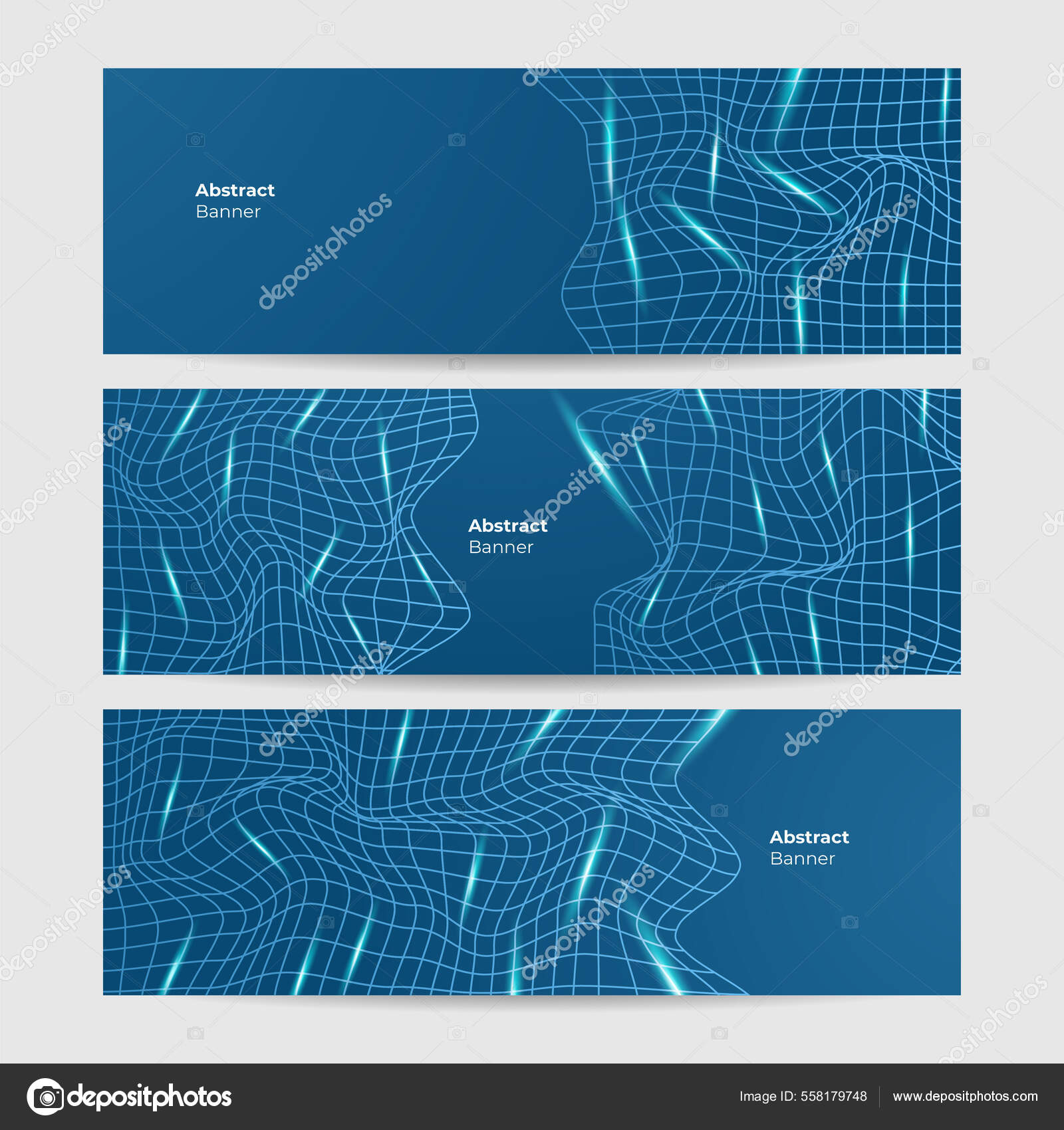 Technology Global Blue Wide Banner Design Background Stock Vector by ...