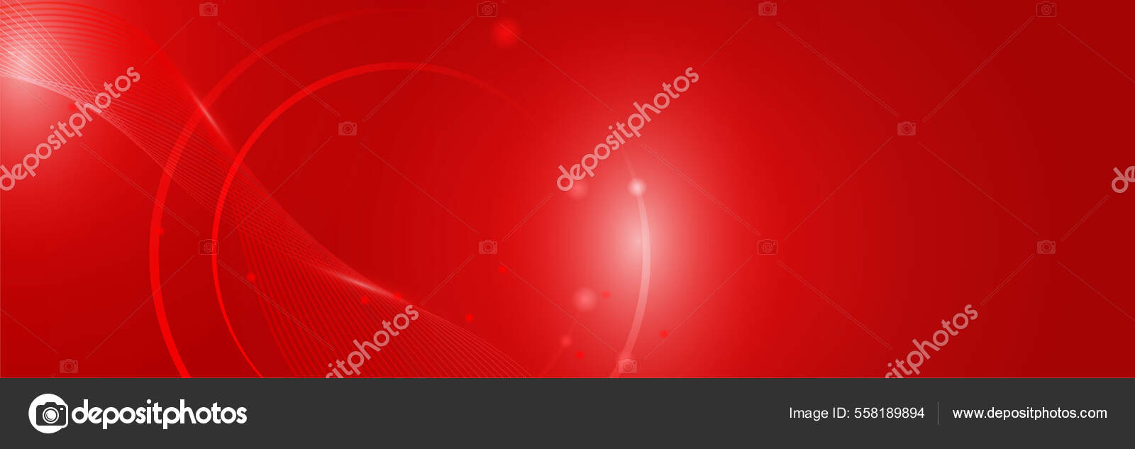 Networking Neon Style Red Wide Banner Design Background Abstract Modern ...