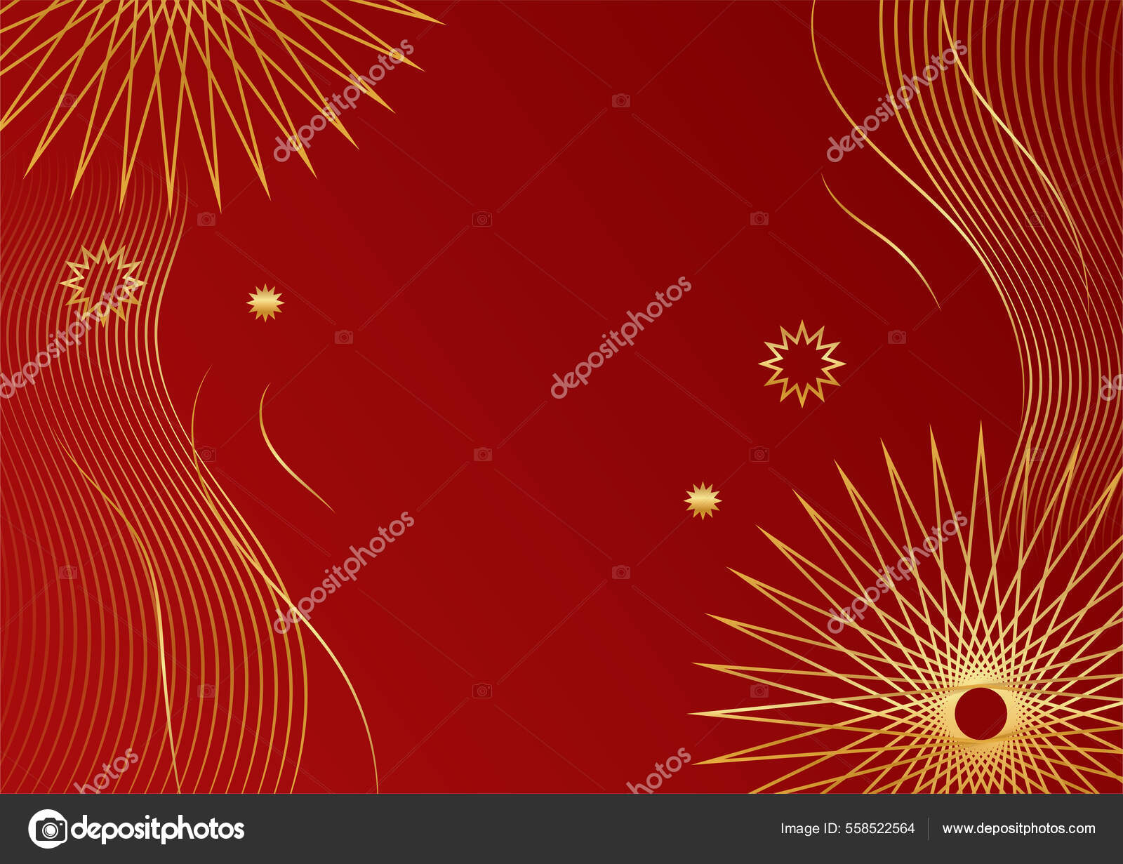 Abstract Red Gold Lines Background Stock Vector by ©salmanalfa 558522564
