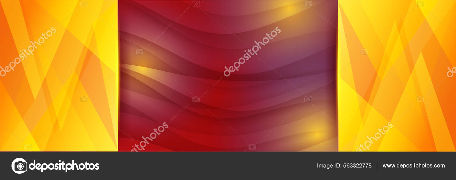 Moderno Gradiente Forma Rojo Naranja Abstracto Banner Diseño Fondo ...