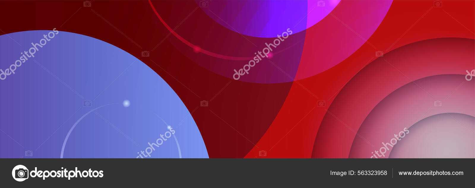 Moderno Gradiente Forma Rojo Azul Abstracto Banner Diseño Fondo Vector ...