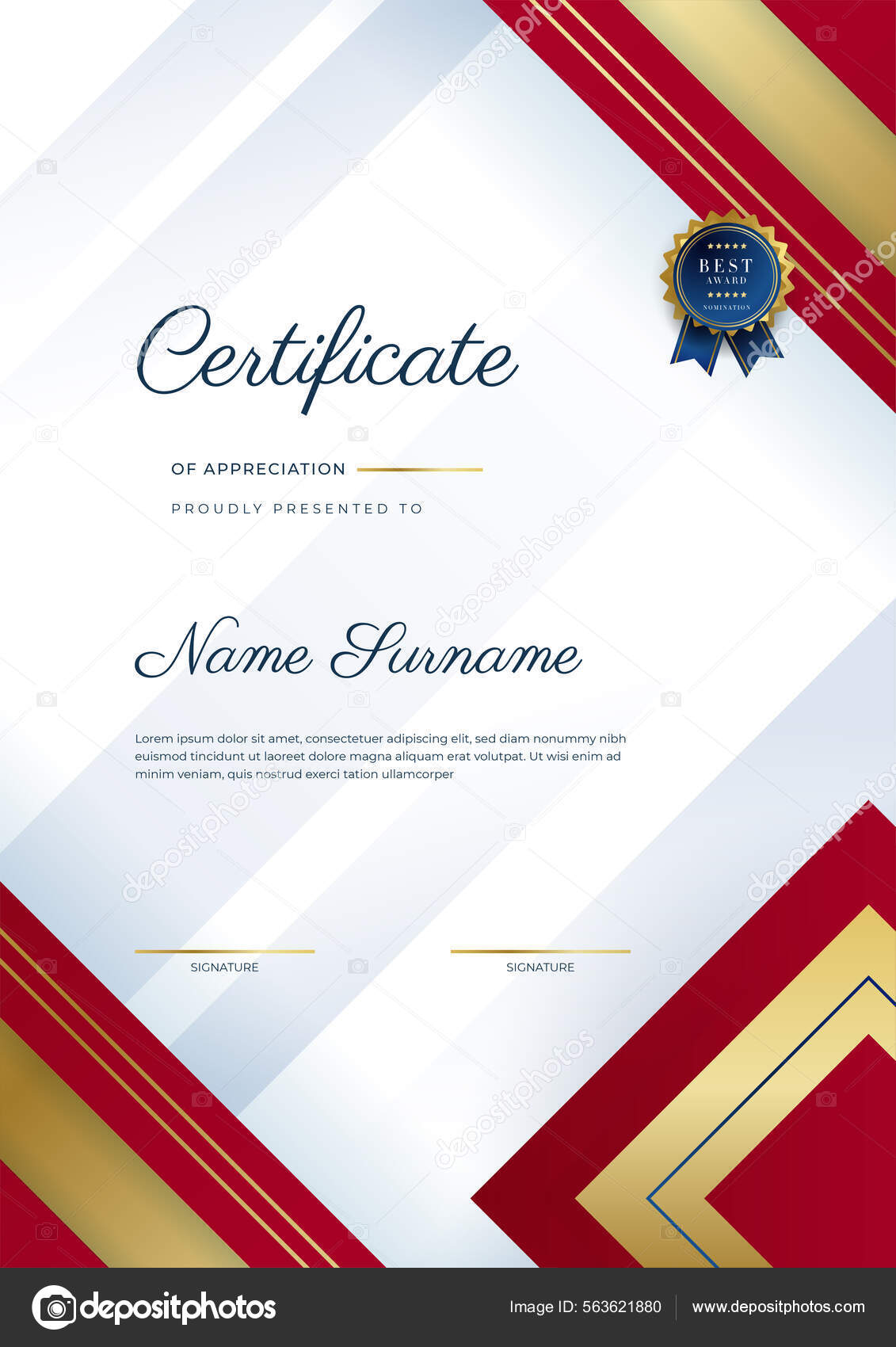 Modern Elegant Dark Green Gold Certificate Achievement Template Gold ...