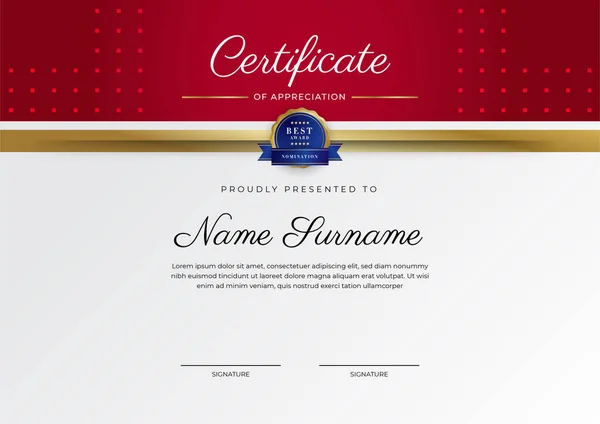 100,000 Red certificate background Vector Images | Depositphotos