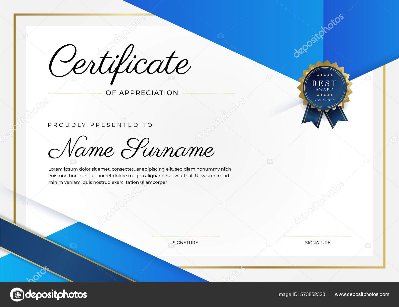 Award Certificate Border