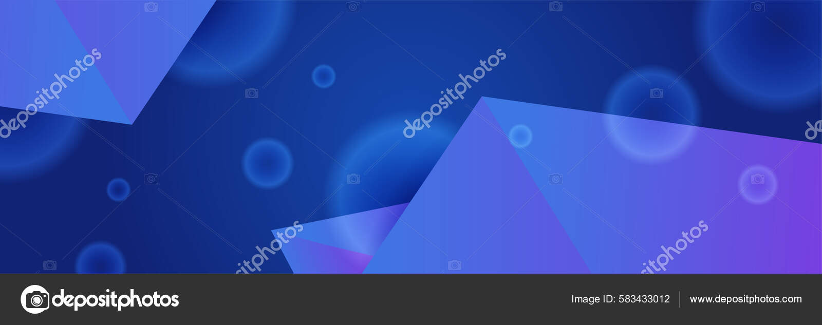 Modern Abstract Dark Blue Banner Background Vector Illustration ...