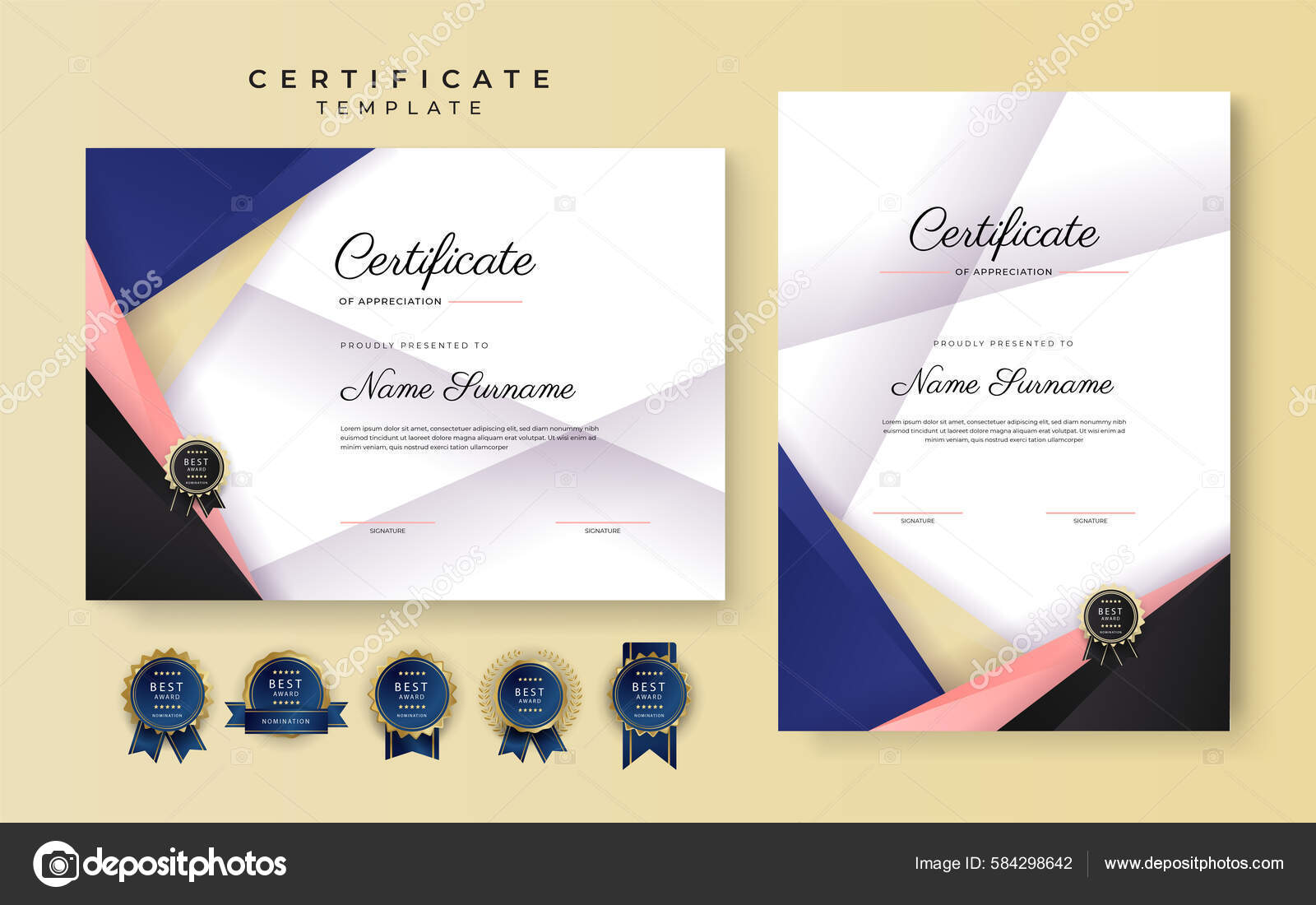 Nomination Certificate Template