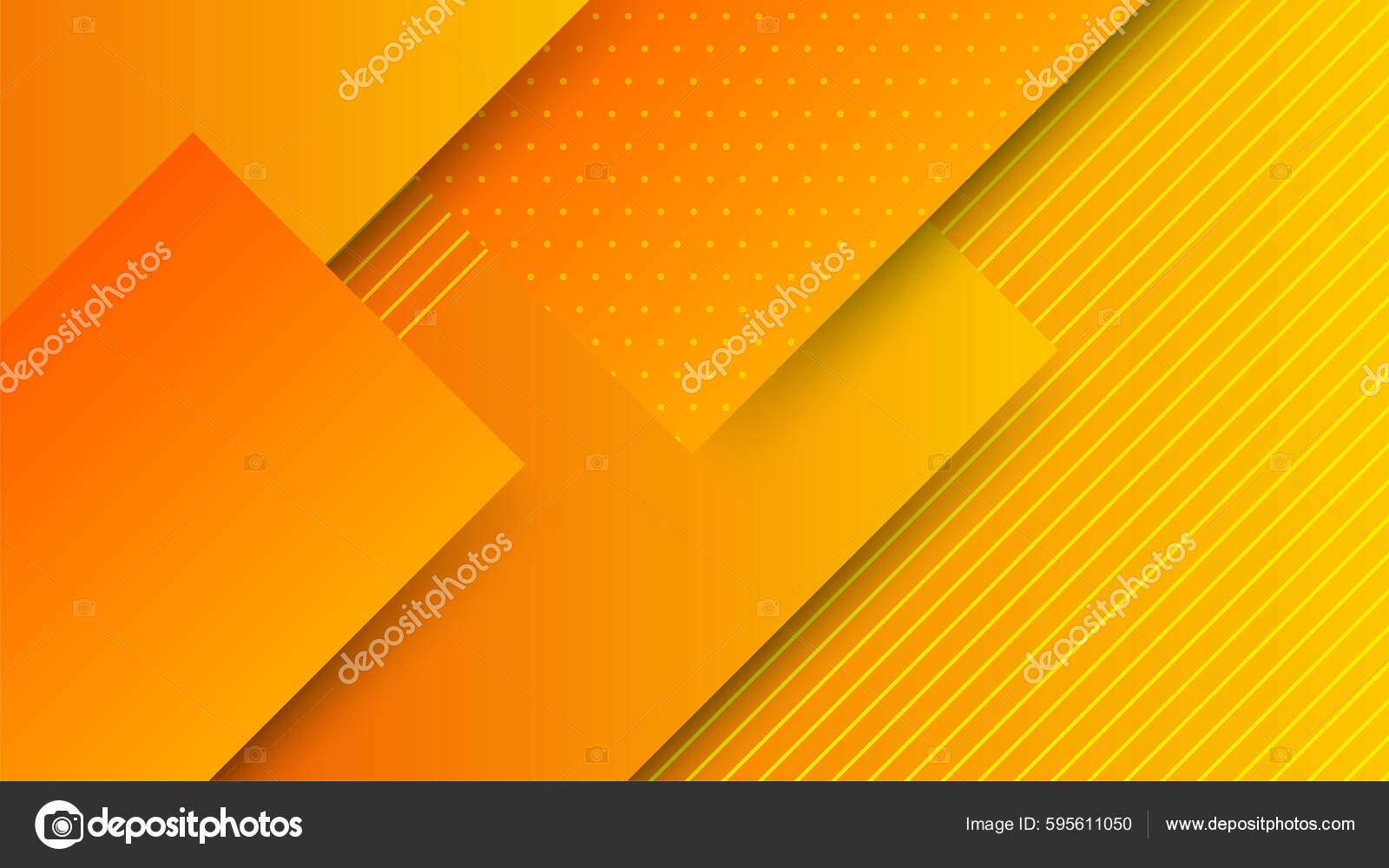 Modern Orange Yellow Abstract Background Paper Shine Layer Element ...