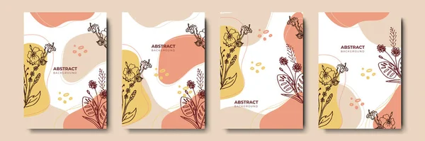 Floral Background Vector Design Templates Simple Modern Style Copy ...