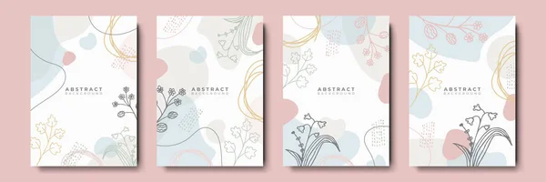Floral Background Vector Design Templates Simple Modern Style Copy ...