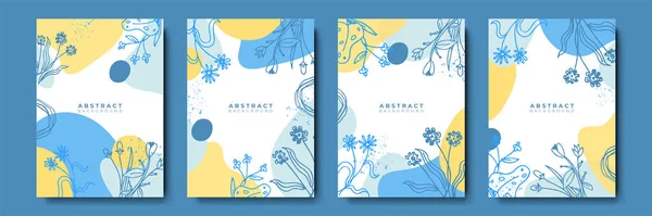 Floral Background Vector Design Templates Simple Modern Style Copy ...