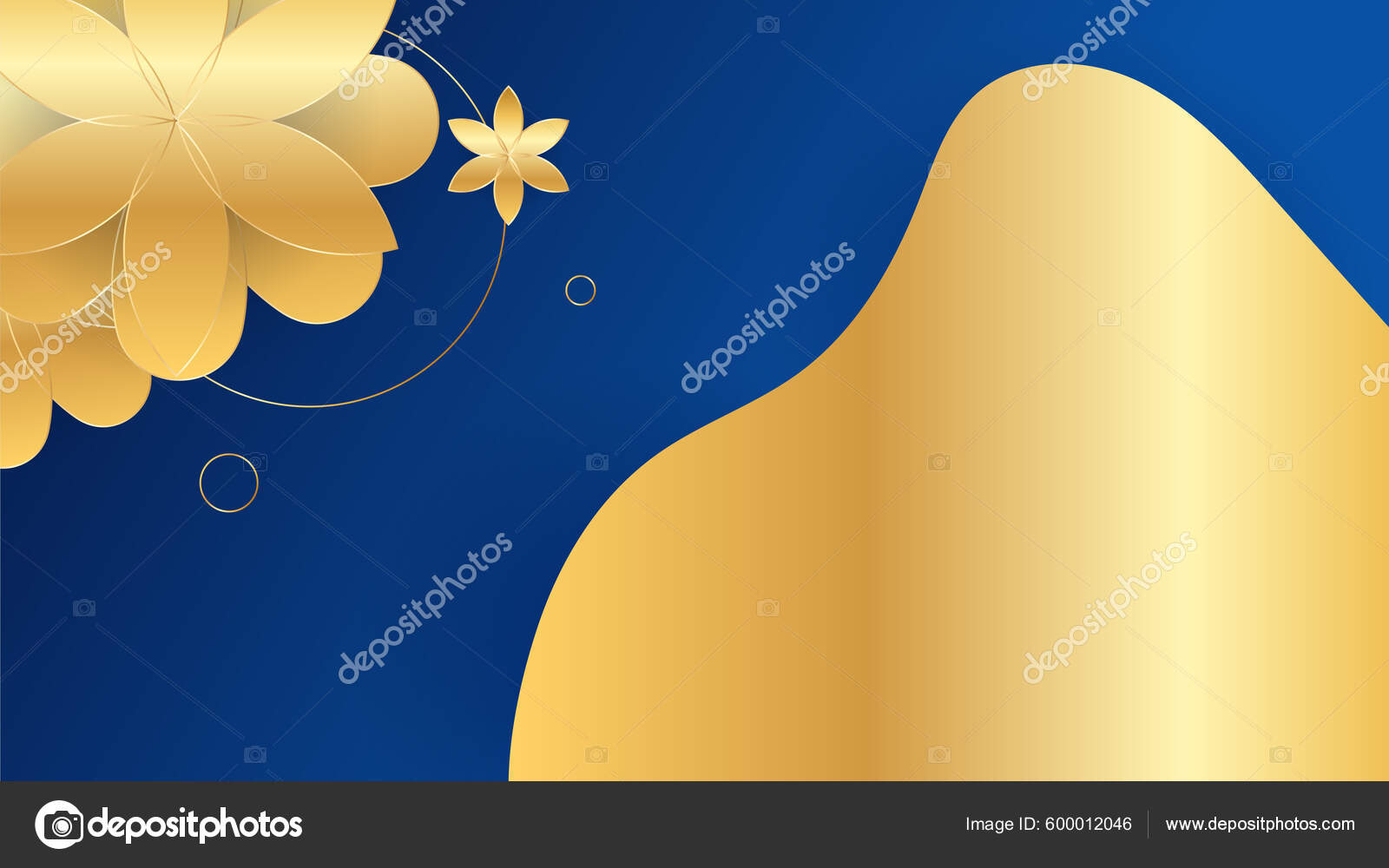 Fondo Abstracto Lujo Azul Oro Vector de stock #600012046 de ©salmanalfa
