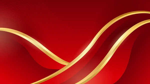 Vector Abstract Background In Red And Gold Vector Luxury Red Gold
