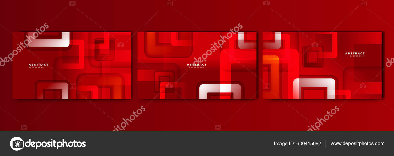 Abstract Red Banner Background Stock Vector by ©salmanalfa 600415092
