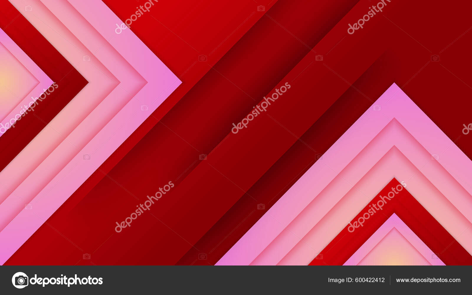 Abstract Red Banner Background Stock Vector by ©salmanalfa 600422412