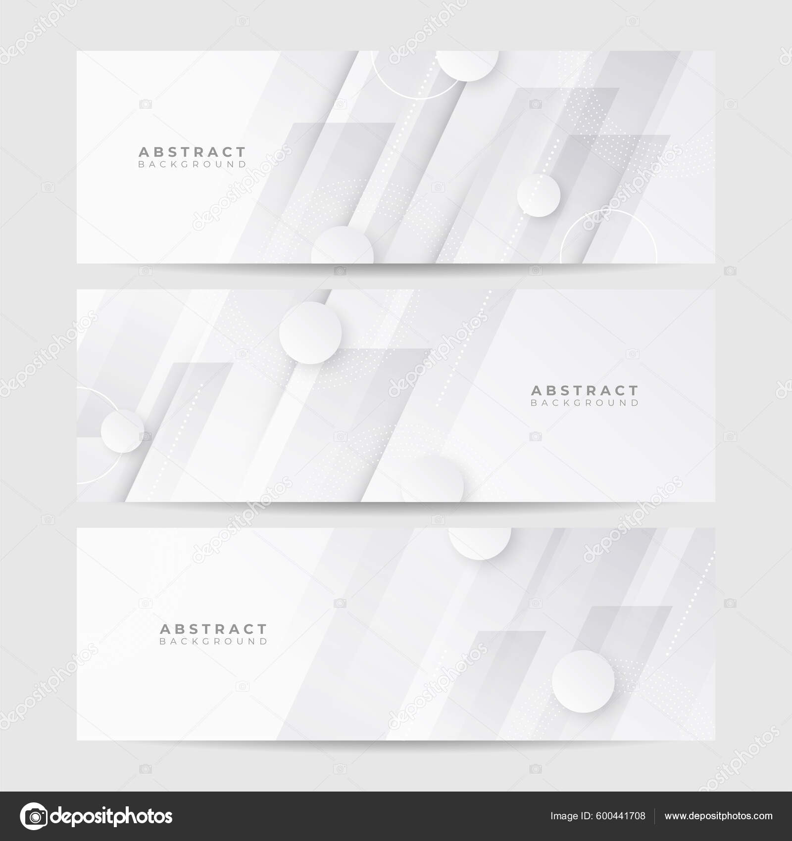 White Abstract Modern Banner Background Design Vector Graphic Pattern ...