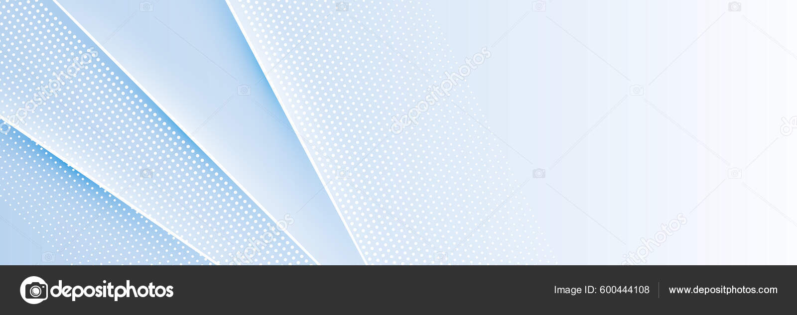 Light Blue White Abstract Modern Banner Background Design Vector ...
