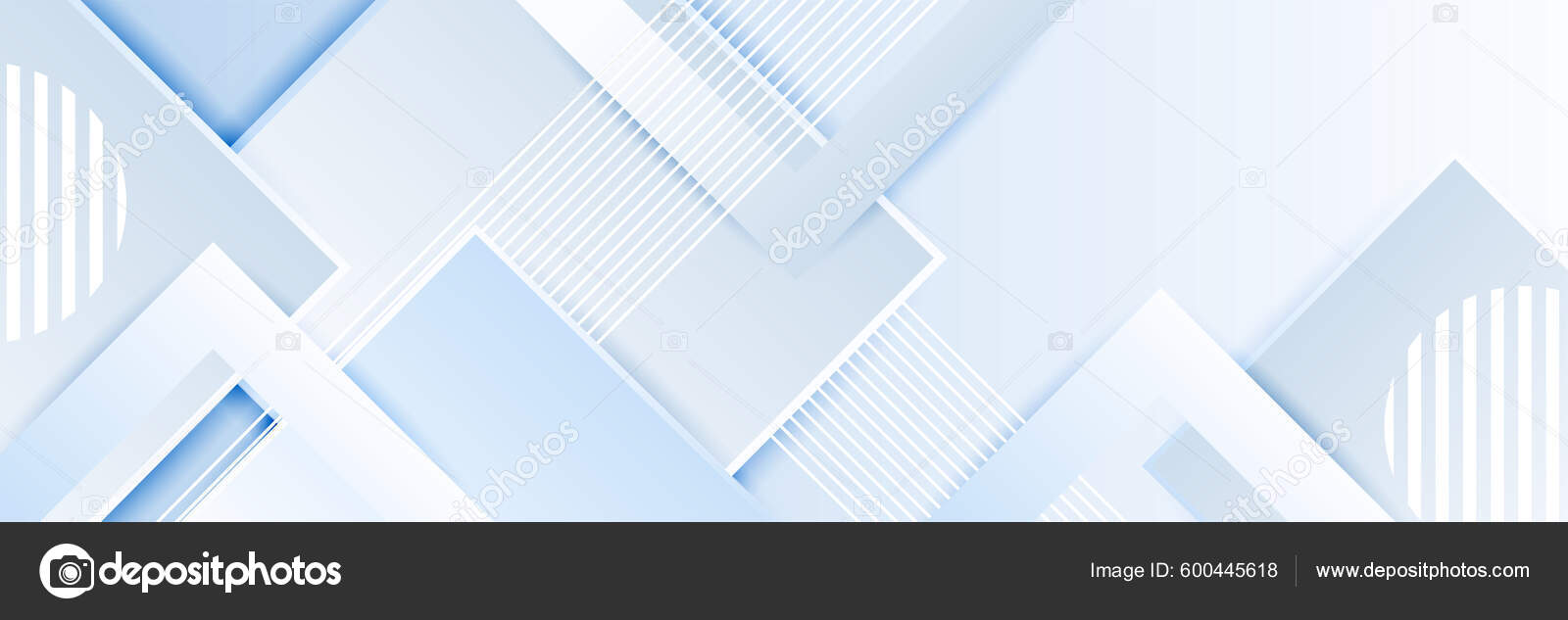 Light Blue White Abstract Modern Banner Background Design Vector ...