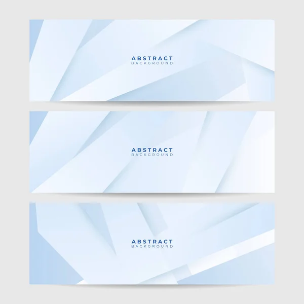 Light Blue White Abstract Modern Banner Background Design Vector ...