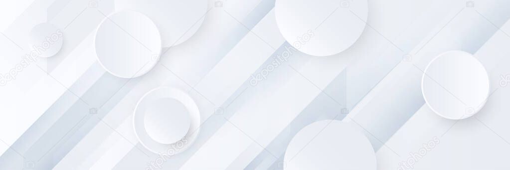 White Abstract Modern Banner Background Design Vector Graphic Pattern ...