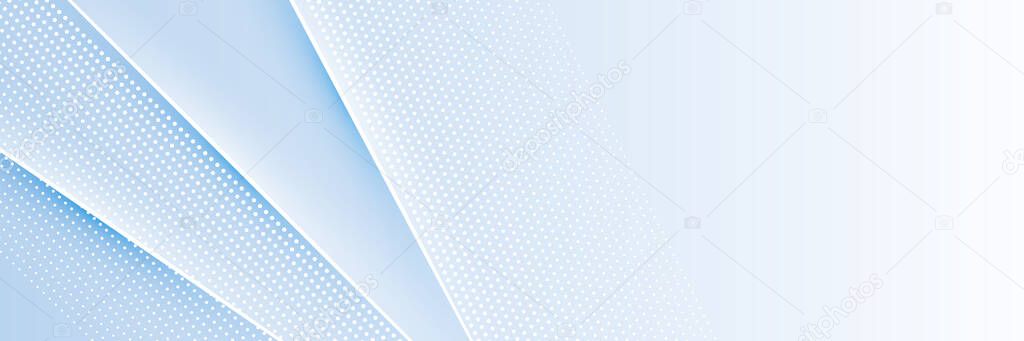 Light Blue White Abstract Modern Banner Background Design Vector ...